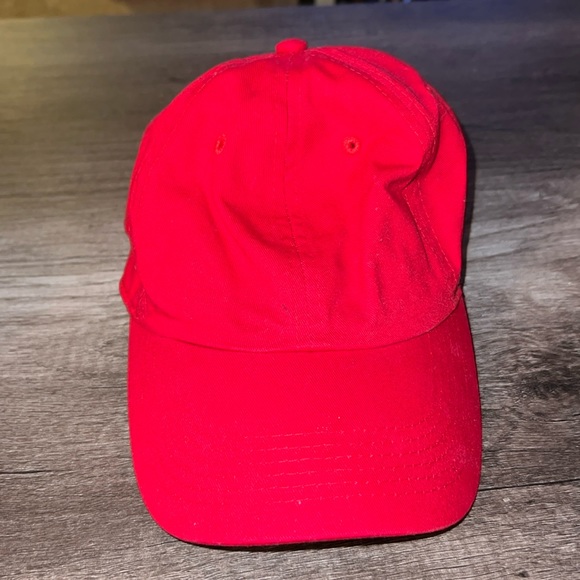 Accessories | Red Baseball Hat Cap | Poshmark